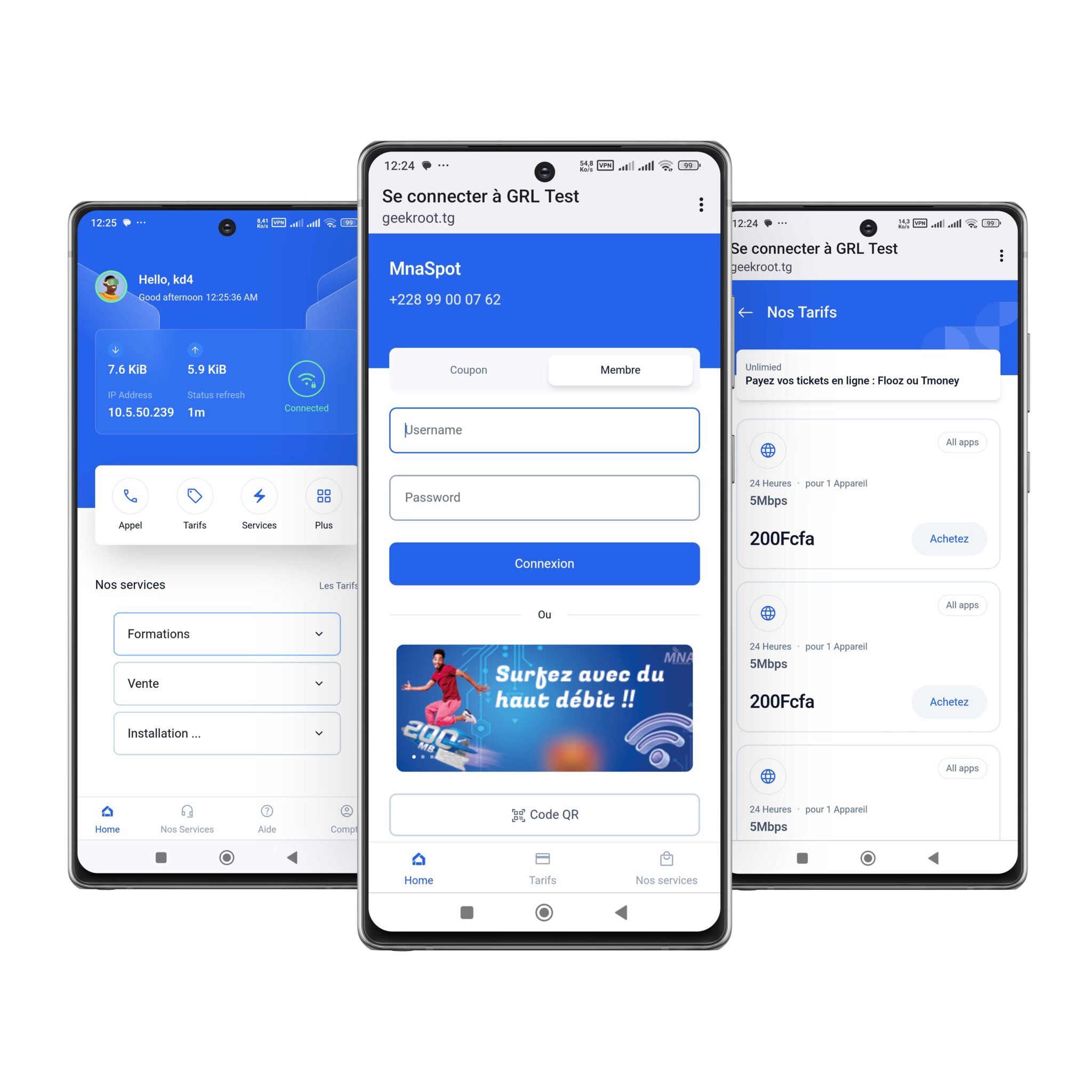 Template 3 - Mikrotik hotspot login page - GeekRootlab