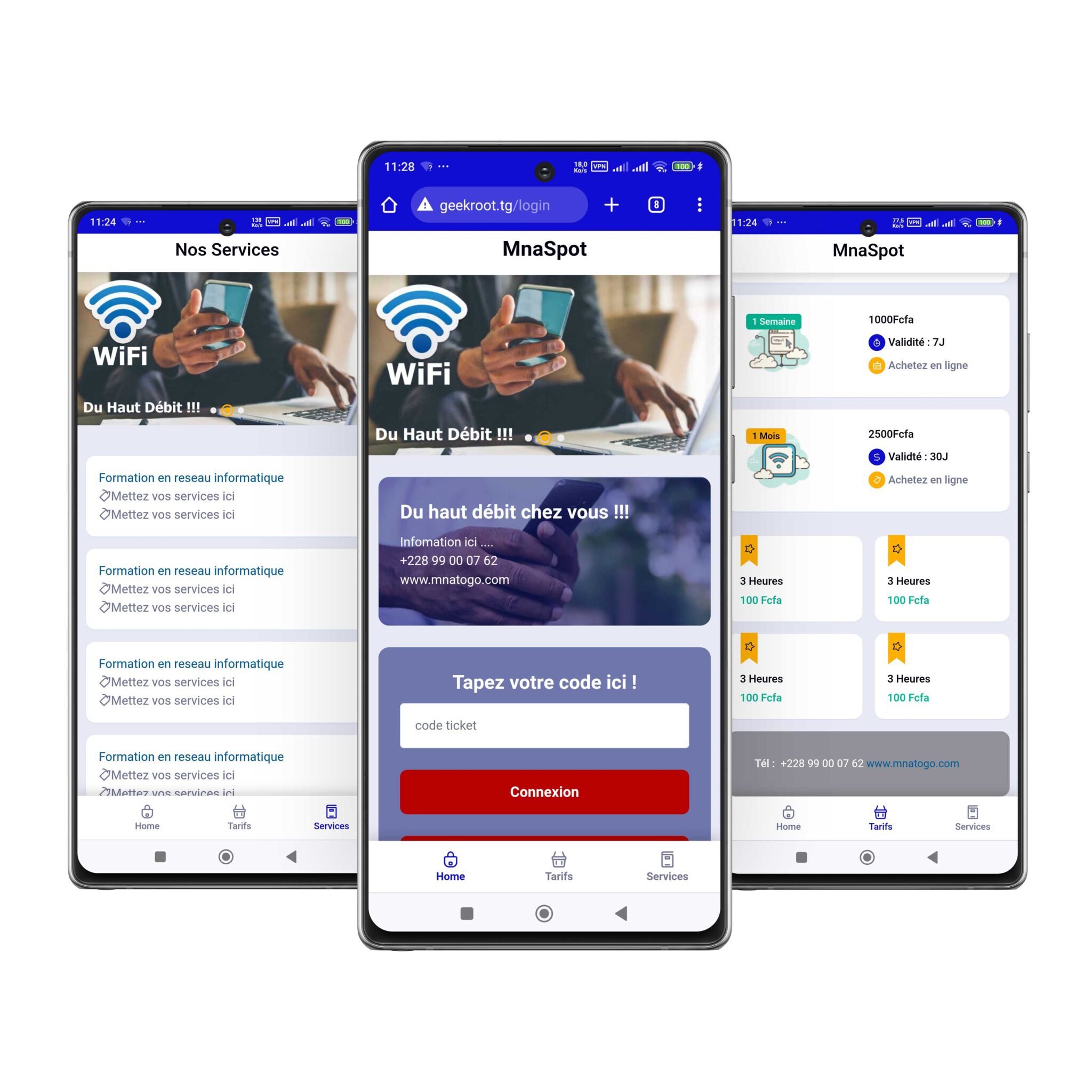 Template 4 - Mikrotik hotspot login page - GeekRootlab