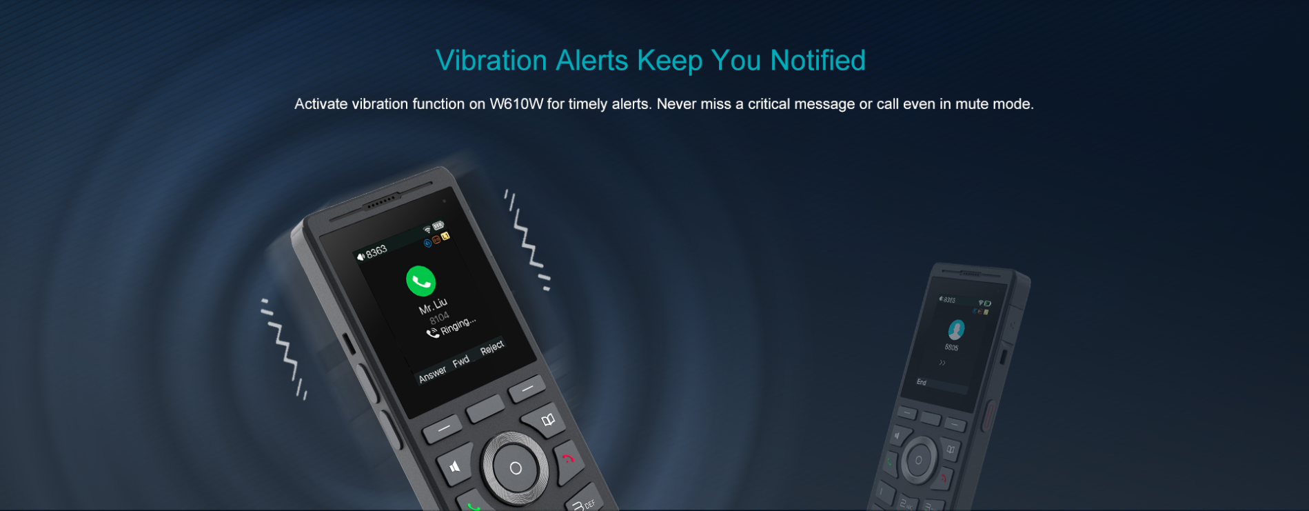 Fanvil – Linkvil W610W portable Wi-Fi SIP Phone – GeekRootlab